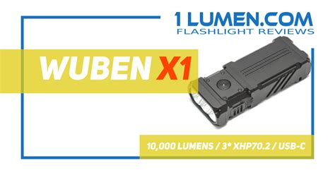 Wuben X-1 review | EDC with 2*21700 battery pack, and 10,000 lumens ...