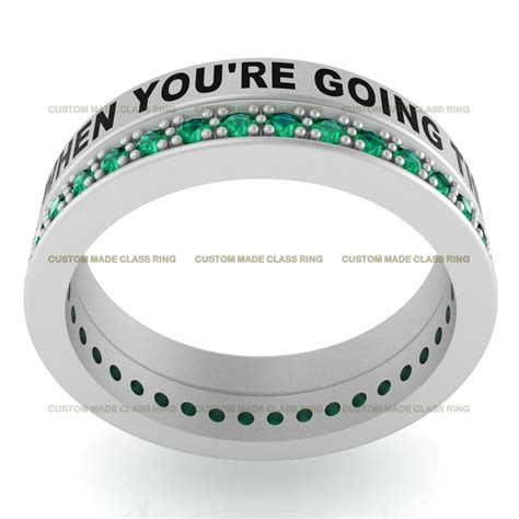 Personalized Stackable 2 Band Class Ring Customizable With Inspirati