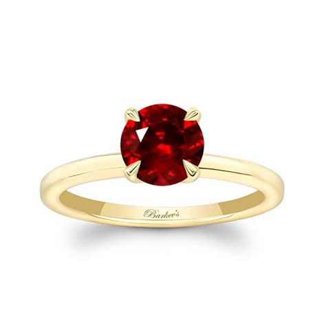 Ruby Solitaire Ring Barkevs