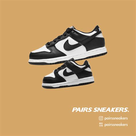 Nike Dunk Low 黑白 熊貓 中童 Cw1588 100 小童 Cw1589 100 蝦皮購物