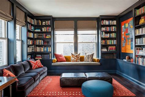 Modern Library Interior Design Render