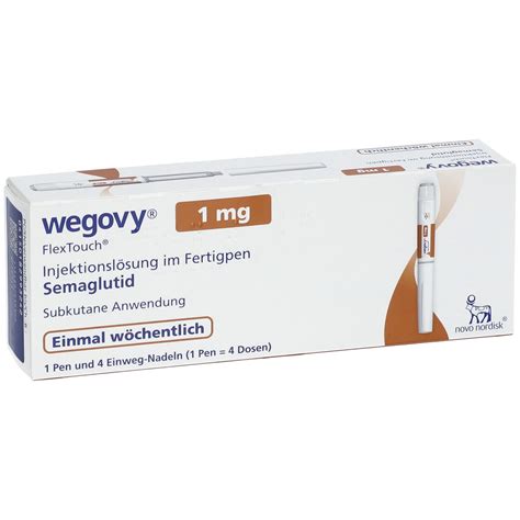 Wegovy 1 Mg Flextouch Injektionslsg Fertigpen 1x3 Ml Mit Dem E Rezept
