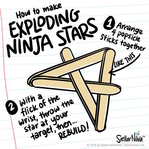 7 Ways To Make Exploding Ninja Stars Artofit
