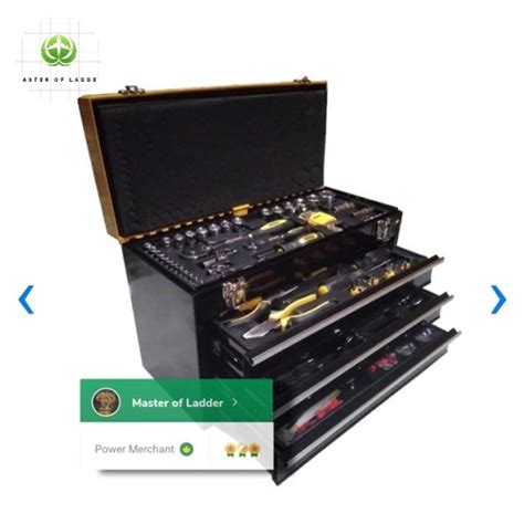 Jual Set Lemari Kabinet Bengkel Drawer Tool Box Cabinet Isi 445pcs