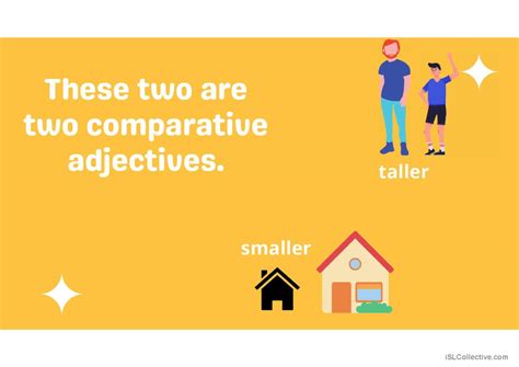 Grammar Esol Comparative Adjective… English Esl Powerpoints