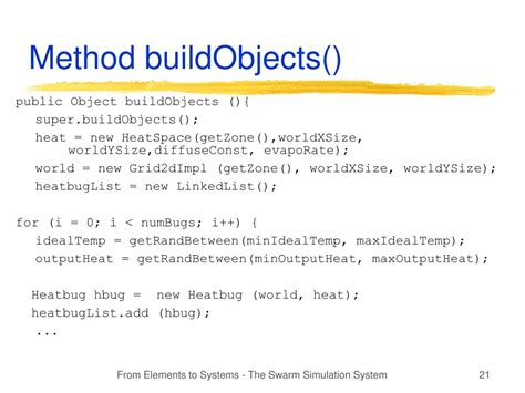 ppt the swarm simulation system powerpoint presentation free