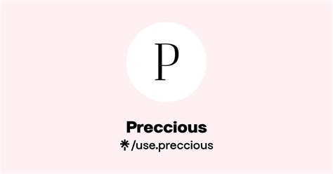 Preccious Instagram Linktree