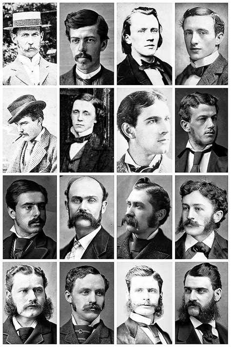 Vintage Portraits Depict Victorian Mens Hairstyles And Facial Hair