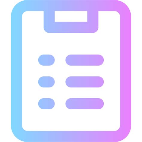 Checklist Super Basic Rounded Gradient Icon