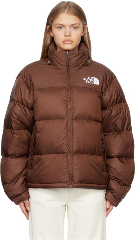 The North Face Brown 1996 Retro Nuptse Down Jacket Ssense