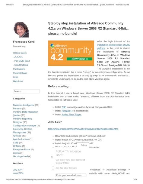 PDF Step By Step Installation Of Alfresco Community DOKUMEN TIPS