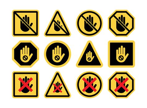 Do Not Touch Icon Vectors 178226 Vector Art At Vecteezy