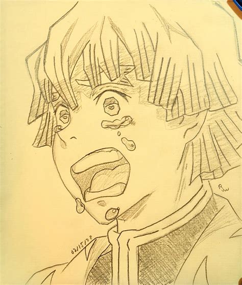 Kny Zenitsu Cry Scream By Aisuryuu On Deviantart