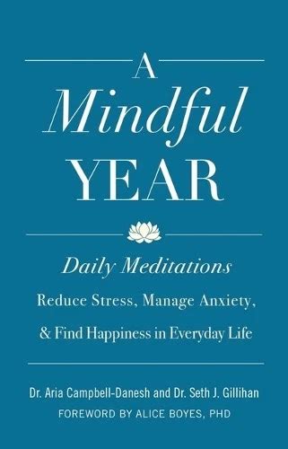 Aria Campbell Danesh Seth J Gillihan Dr Aria Campbell Dan A Mindful Year Poche Eur 20 39