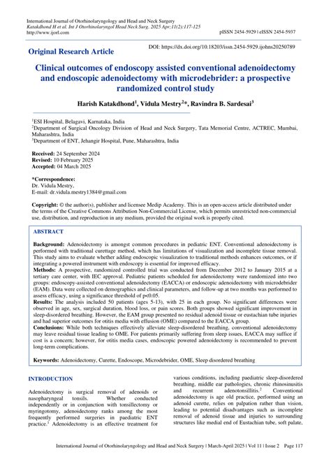 Pdf Clinical Outcomes Of Endoscopy Assisted Conventional