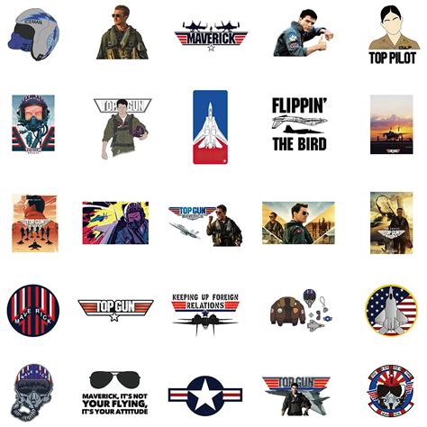 Top Gun Maverick Helmet Decals