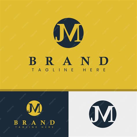 Premium Vector Letter Jm Monogram Logo