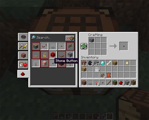 How To Make A Iron Button In Minecraft