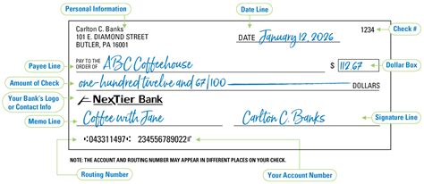How To Write A Check Nextier Bank