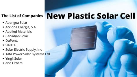 What Is New Plastic Solar Cell Technology Manufacturing And