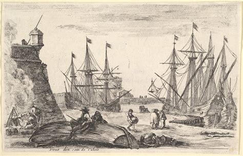 View Of A Part Of Calais 1647 By Stefano Della Bella