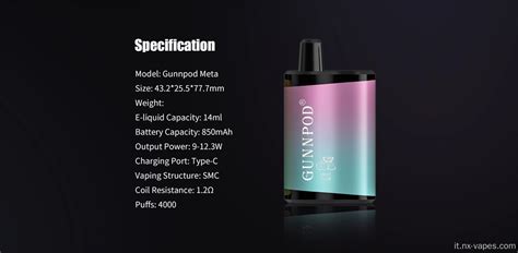 Gunnpod 4000 퍼프 일회용 Vape 펜 의 고품질 Gunnpod 4000 퍼프 일회용 Vape 펜