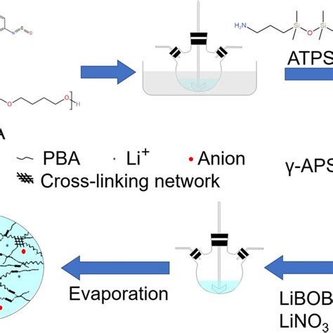 Schematic Illustration Of The Synthetic Process For The Polymer Electrolyte Download