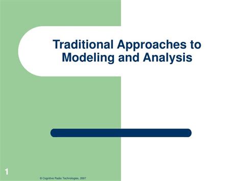 Ppt Traditional Approaches To Modeling And Analysis Powerpoint