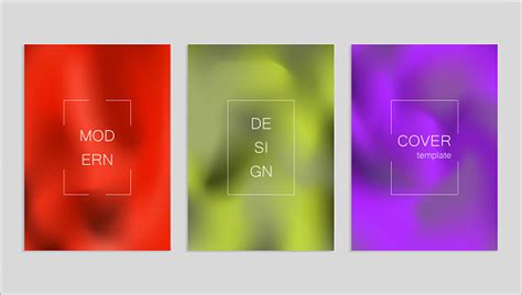 최소한의 추상 벡터 푸이드 커버 디자인 템플릿 홀로그래피 그라데이션 배경입니다 플래카드 배너 전단지 프리젠 테이션 및 보고서에