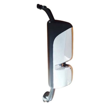 Chrome Manual Adjust Twin Mirror Head Passenger Side Lh Bison Parts