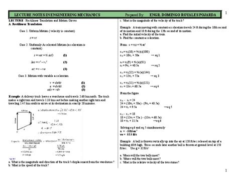Lecture Dynamics Pdfcoffeecom