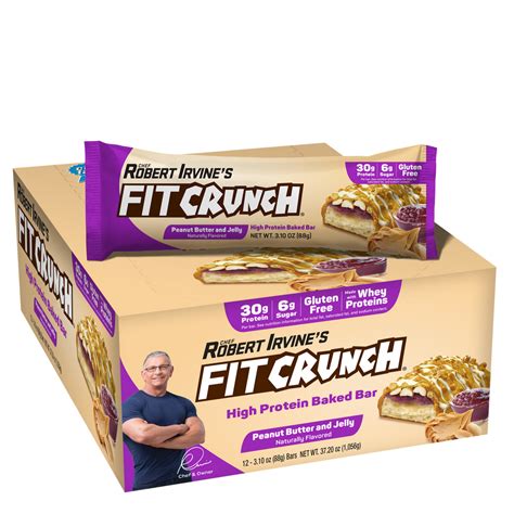 Robert Irvines Fit Crunch Whey Protein Baked Bar