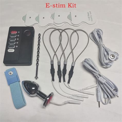 Shock E Stim Kit Penis Rings Butt Plug Urethral Sex Toy Gear Bdsm