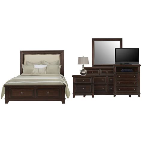 Bedroom Package Includes Storage Bed Dresser Mirror Nightstand And