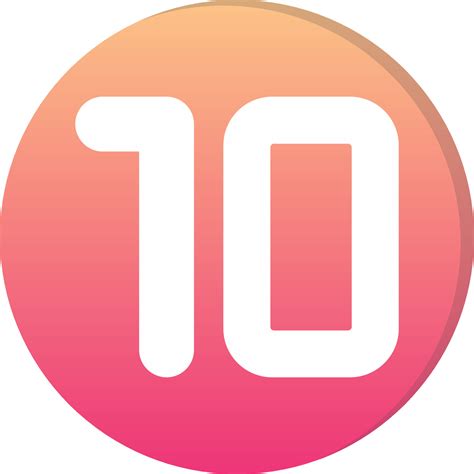 Ten Circle Icon 47347068 Vector Art At Vecteezy
