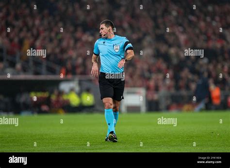 Copenhagen Denmark 15th Nov 2024 Referee Rade Obrenovic Seen During The Uefa Nations League