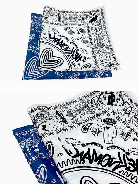 Supima Cotton 100 코튼 Dtp 2colors 반다나 메인제작 실크메이트