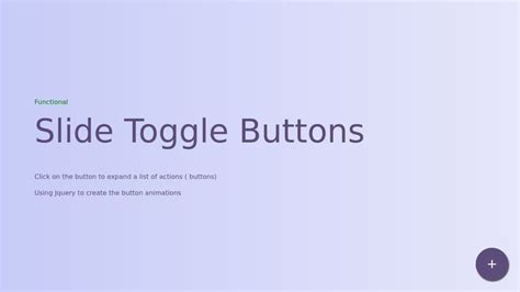 Slide Toggle Buttons