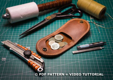 Leather Pattern Leather Coin Pouch Pdf Download Template Diy