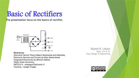 Basic Of Diode Rectifiers Pptx