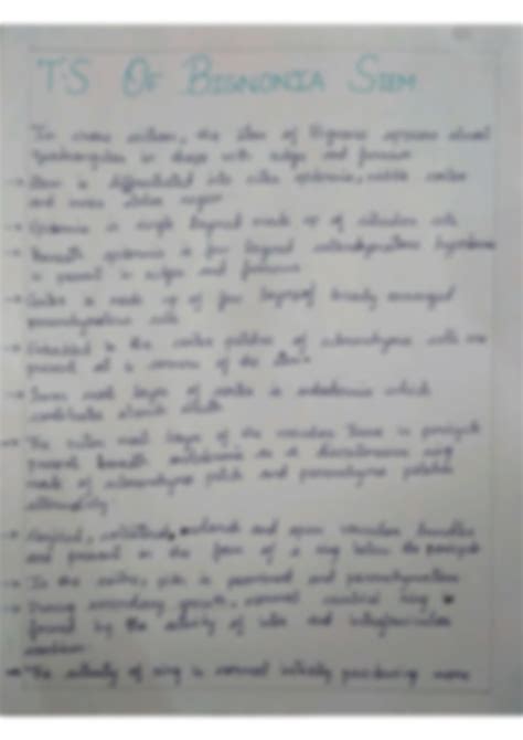 Solution T S Transverse Section Of Different Stems Achyranthus