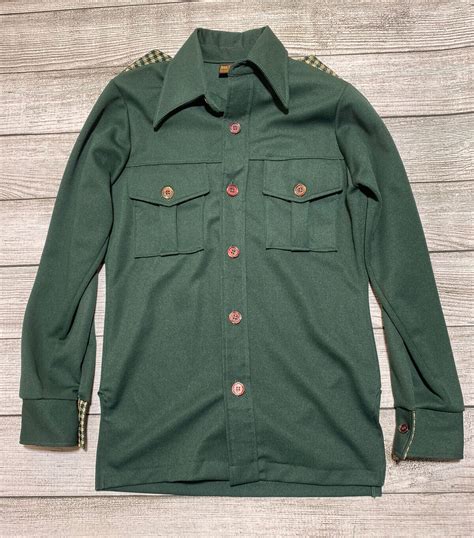 Vintage 60s 70s Big Yank Texturized Polyester Button Gem