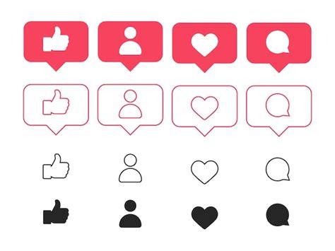 Premium Vector Modern Bubbles With Social Media Icons