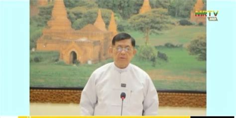 ⁨စစ်ကောင်စီခန့် ဝန်ကြီး ဦးအောင်နိုင်ဦးနှင့် ဒုဝန်ကြီး ဦးမောင်မောင်ဝင