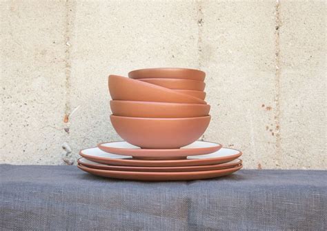 Collection Earth White Terracotta Bowls And Plates Terracotta Bowl