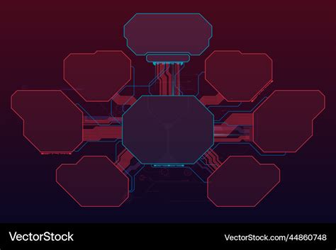 Abstract Technology Screen Interface Background Vector Image
