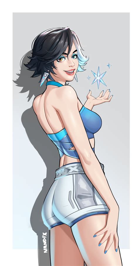 Nandix Art Luna Snow Marvel Marvel Rivals Highres 1girl Artist