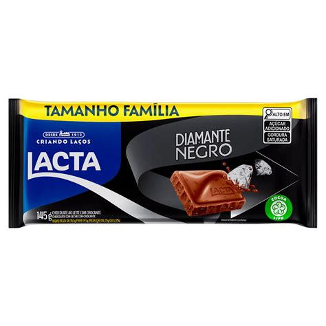 Chocolate Lacta Diamante Negro Tamanho Família 145g Rissul Online