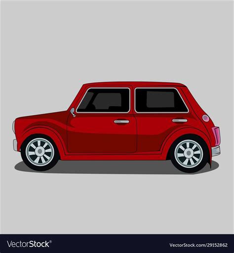 Retroclassicvintage Car Mini Morris 1967 Vector Image On Vectorstock Mini Morris Mini Morris
