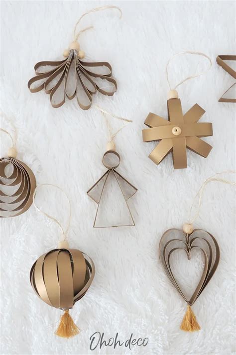 Diy Homemade Paper Ornaments Handmade Christmas Pine Cone Ornament